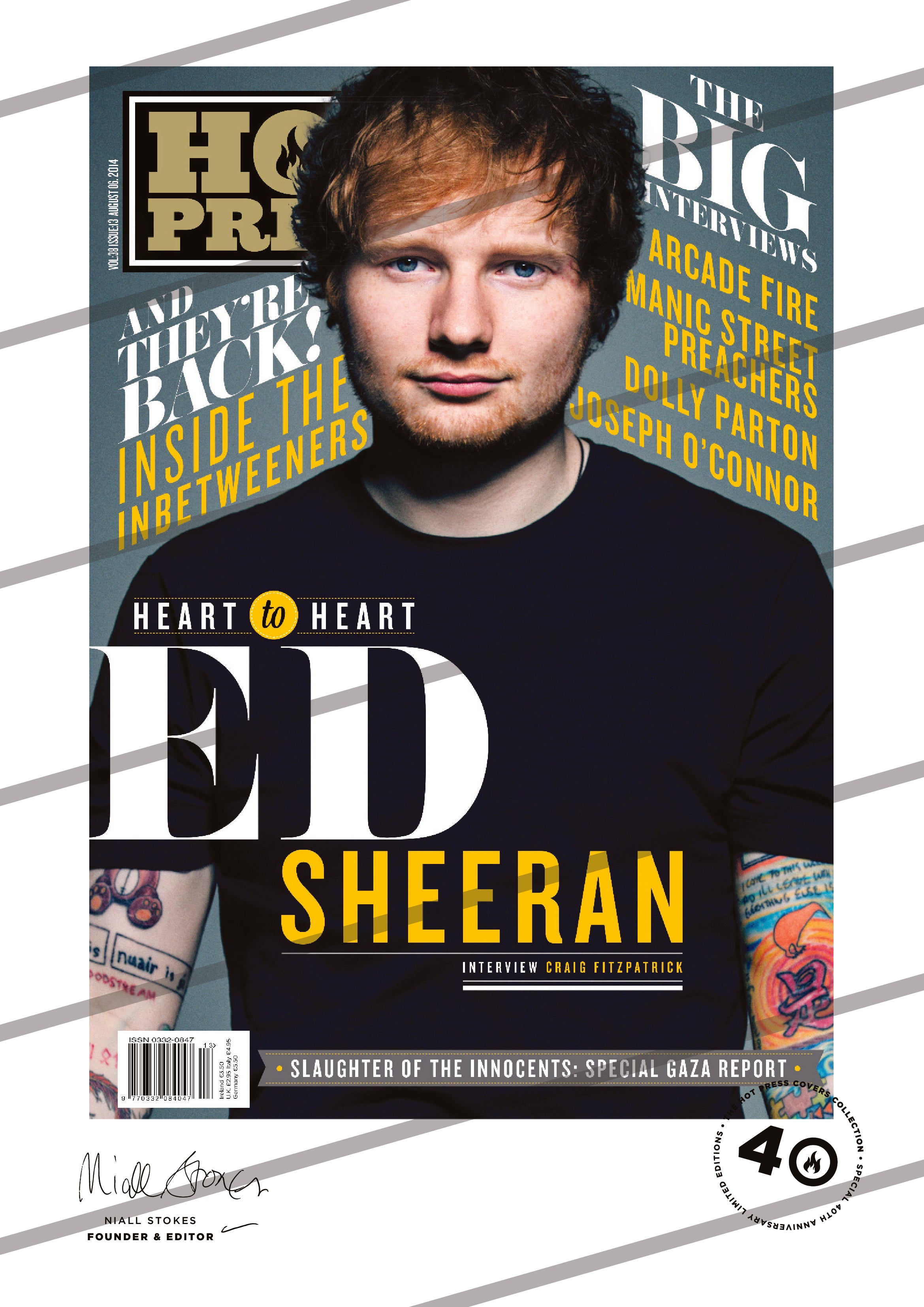 Volume 38 Issue 13 Ed Sheeran Commemorative Print – HOT PRESS