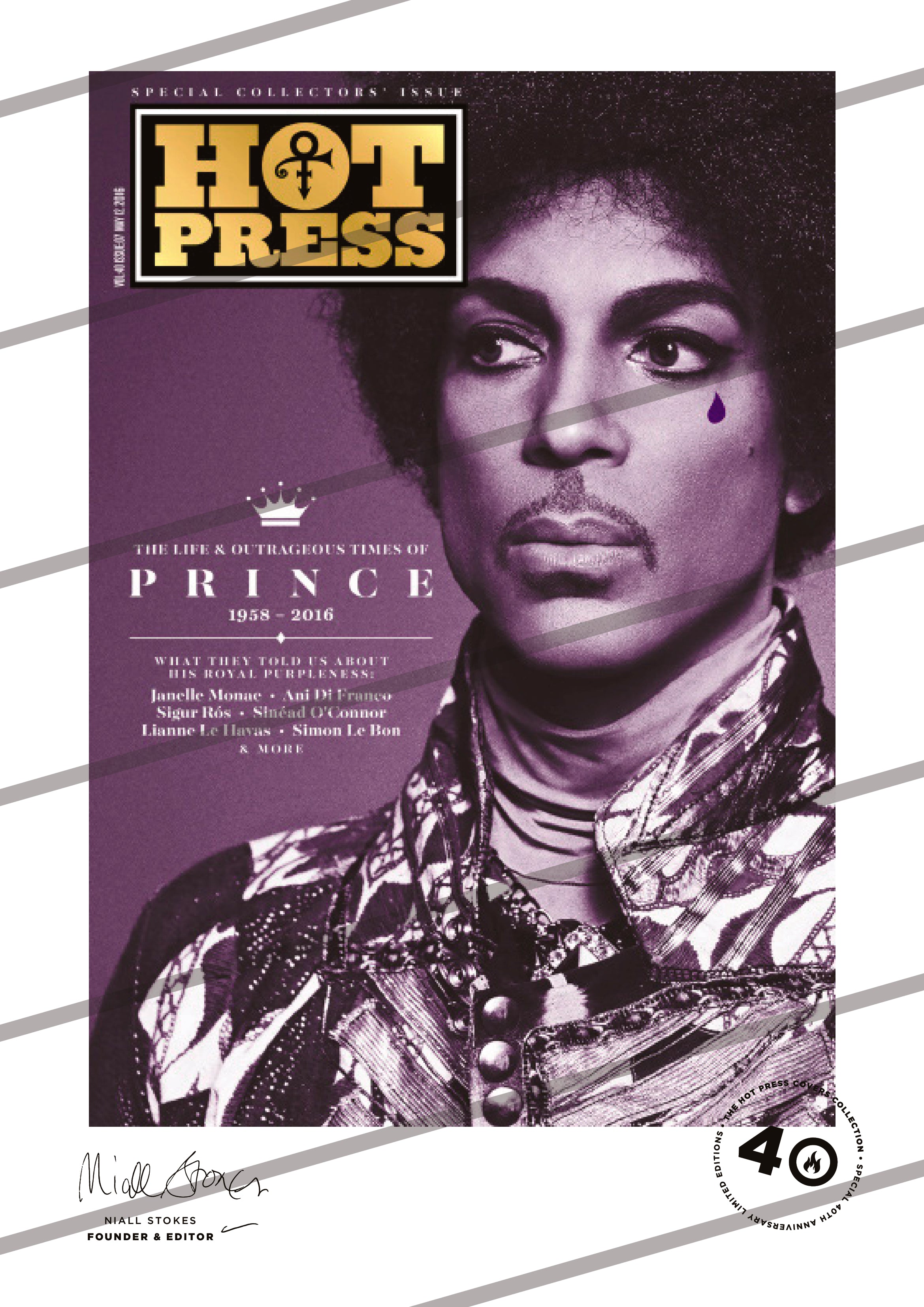 Volume 40 Issue 07 Prince Commemorative Print – HOT PRESS